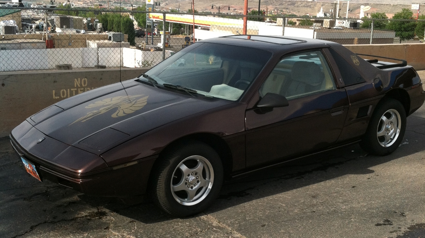 notchback , metallic brown